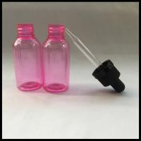 China Pink Pet Plastic PET E Liquid Bottles Cosmetic Packing Excellent Low Temperature Performance for sale