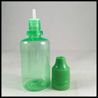 China 30ml Green Plastic Bottles PET Dropper Bottles Juice Oil Bottles With Childproof Tamper Cap for sale