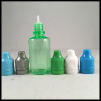 China 30ml Green Plastic Bottles PET Dropper Bottles Juice Oil Bottles With Childproof Tamper Cap for sale