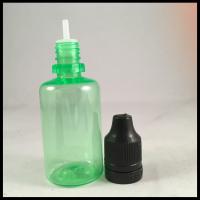 China 30ml Green Plastic Bottles PET Dropper Bottles Juice Oil Bottles With Childproof Tamper Cap for sale