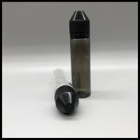 China E Liquid Filling Unicorn Bottles , Black Transparent 60ml Dropper Bottle for sale