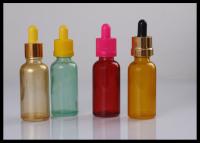 China Custom 30ml Dark Glass Dropper Bottles For Cosmetic Packaging Medical Grade for sale
