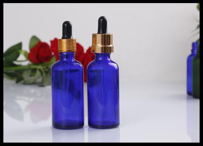 China Blue Garomatherapy Oil Bottles 30ml , Pharmaceutical Empty Essential Oil Bottles for sale