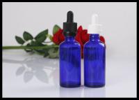 China Blue Garomatherapy Oil Bottles 30ml , Pharmaceutical Empty Essential Oil Bottles for sale