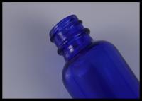 China Blue Garomatherapy Oil Bottles 30ml , Pharmaceutical Empty Essential Oil Bottles for sale