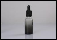 China 30ml Black Gradient Glass Bottle E liquid Smoke Oil Dropper Bottle for sale