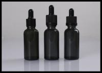 China 30ml Black Gradient Glass Bottle E liquid Smoke Oil Dropper Bottle for sale