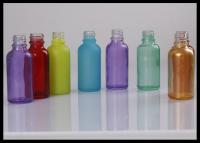 China 30ml Blue Purple gradient color glass Dropper Bottle Essential Oil Bottle for sale