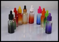 China 30ml Black Gradient Glass Bottle E liquid Smoke Oil Dropper Bottle for sale