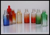 China E Liquid  E Juice 30ml Green Gradient Essential Oil Glass Dropper Bottles for sale