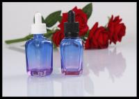 China Square Essential Oil Glass Bottles 30ml E Liquid Glass Container Round Shape for sale