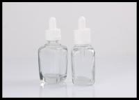 China Square Essential Oil Glass Bottles 30ml E Liquid Glass Container Round Shape for sale
