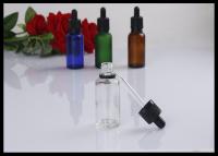 China 30ml Clear Glass Bottle Essential Oil Bottle E Liquid Dropper Bottle for sale