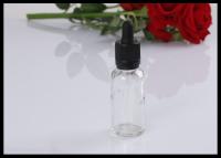 China 30ml Clear Glass Bottle Essential Oil Bottle E Liquid Dropper Bottle for sale