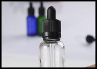 China 30ml Clear Glass Dropper Bottle E Liquid Oil Bottle Cosmetic Bottle for sale