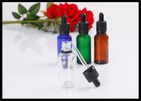 China 30ml Clear Glass Dropper Bottle E Liquid Oil Bottle Cosmetic Bottle for sale