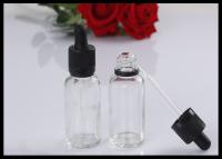 China 30ml Clear Glass Dropper Bottle E Liquid Oil Bottle Cosmetic Bottle for sale