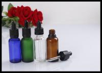 China Liquid Medicine Essential Oil Glass Bottles 30ml Non - Toxic Material Long Lifespan for sale
