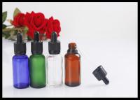 China Liquid Medicine Essential Oil Glass Bottles 30ml Non - Toxic Material Long Lifespan for sale