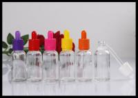 China Clear Dispense Essential Oil Glass Dropper Bottle Chemical Stability Eco - Friendly for sale