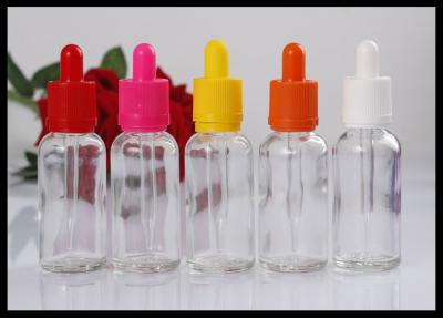 China Clear Dispense Essential Oil Glass Dropper Bottle Chemical Stability Eco - Friendly for sale