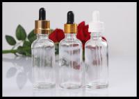 China Essentila Oil Glass Dropper Bottles 30ml Clear Chemical Debug Bottles for sale
