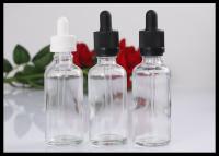 China Essentila Oil Glass Dropper Bottles 30ml Clear Chemical Debug Bottles for sale