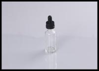 China Durable Clear Essential Oil Glass Bottles 30ml Refillable For Liquid Flavoring for sale