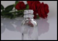 China Durable Clear Essential Oil Glass Bottles 30ml Refillable For Liquid Flavoring for sale