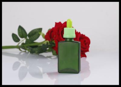 China Brown Glass Dropper Bottles , Frosted Comestic Small Glass Dropper Bottles for sale