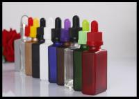 China Frosted Amber Glass Dropper Bottles , Durable Bulk Essential Oil Bottles for sale