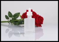 China White Frosted Square Amber Glass Bottles , Resealable Square Glass Dropper Bottles for sale