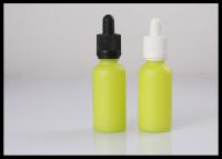 China Yellow Comestic Bottles Glass Perfume Bottles E Liquid Dropper Bottle for sale
