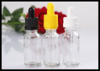 China Transparent Essential Oil Glass Bottles Chemical Stability Health / Safety for sale