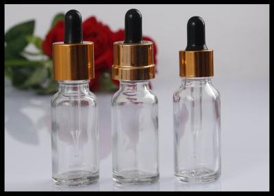 China Transparent Essential Oil Glass Bottles Chemical Stability Health / Safety for sale