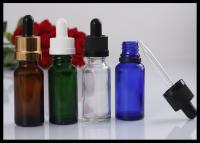 China Transparent Essential Oil Glass Bottles Chemical Stability Health / Safety for sale