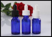 China Amber Essential Oil Glass Dropper Bottle For Cosmetic Pacakge Acid Base Resistance for sale