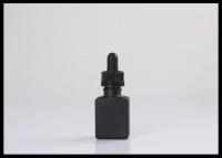 China Fashion Matte Black Essential Oil Glass Dropper Bottle 15ml For Perfume Packing for sale