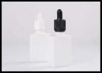 China Rectangle Square Amber Glass Dropper Bottles 15ML Food / Beverage Grade Material for sale