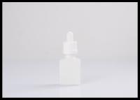 China Rectangle Square Amber Glass Dropper Bottles 15ML Food / Beverage Grade Material for sale