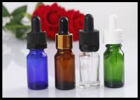 China Perfume Essential Oil Glass Dropper Bottle 10ml Amber Logo Printing Customized for sale