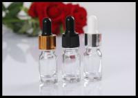 China Pharmaceutical Glass Eye Dropper Bottles , Essential Oils 5ml Glass Dropper Bottle for sale