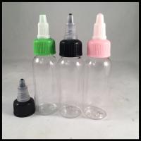 China High Standard 60ml PET E Liquid Bottles , 30ml Plastic Bottle With Twist Cap for sale