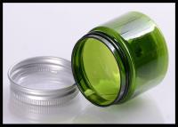 China Green Empty Face Cream Jars 50G Capacity , Plastic Cosmetic Containers With Lids for sale