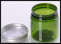 China Green Empty Face Cream Jars 50G Capacity , Plastic Cosmetic Containers With Lids for sale