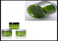 China Green Empty Face Cream Jars 50G Capacity , Plastic Cosmetic Containers With Lids for sale
