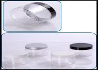 China Transparent Empty PET Cosmetic Cream Jar 50g Small Cosmetic Pots Low Temperature Resistant for sale
