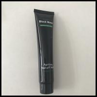 China Black Soft Plastic Tube Cosmetic Packaging PE Material For Facial Cleaner for sale