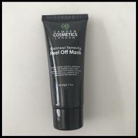 China Black Soft Plastic Tube Cosmetic Packaging PE Material For Facial Cleaner for sale