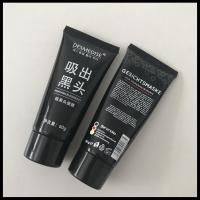 China Flip Cap Type Plastic Cosmetic Tubes 60ml 50ml Capacity With Black Color for sale